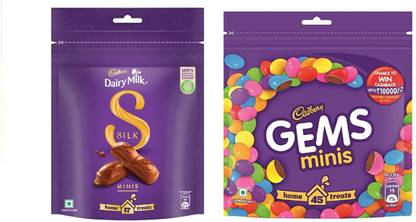 Cadbury GEMS +SILK MINIS Bars Price in India - Buy Cadbury GEMS +SILK ...