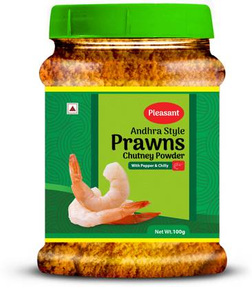 Pleasant Andhra Flavoured Prawns Chutney Powder with Pepper and Chilli ...