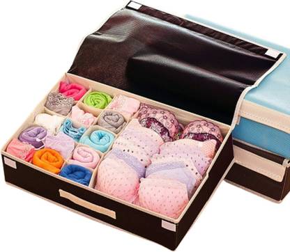 GIANT IMPEX 15+1 Multi Compartment Cell Foldable Storage Box Closet ...