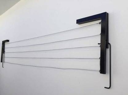 glitz Steel Wall Cloth Dryer Stand Foldable Wall Mount Cloth Drying ...