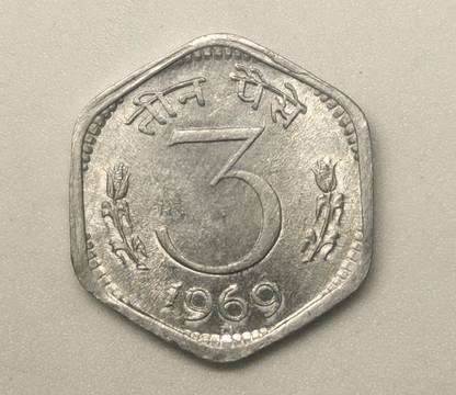 CoinXpress 3 Paise of 1969 - Hyderabad Mint Medieval Coin Collection ...