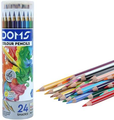Flipkart.com | DOMS 24 shades round Shaped Color Pencils