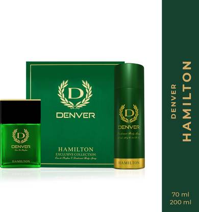 DENVER Hamilton Gift Set Perfume 70 ml + 200 ml Deodorant Spray - For ...