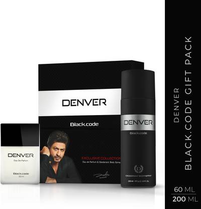 DENVER Black Code Deo 200 ml and Black Code Eau De Parfum 60 ml Combo ...