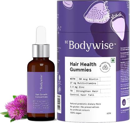 Be Bodywise Biotin Hair Gummies for Hair Fall (60 No) | 3% Redensyl ...