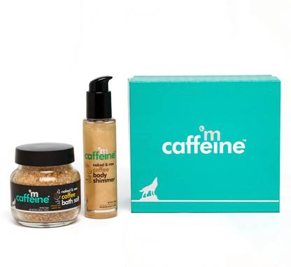 mCaffeine Gift Kit For Women | Bath Salt & Body Shimmer | For All Ages ...