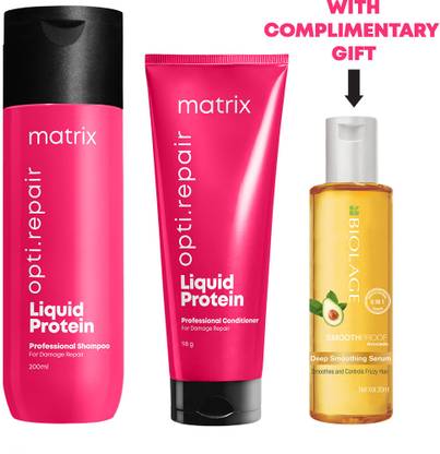 MATRIX Opti.Repair Shampoo & Conditioner with Free Biolage Smoothproof ...