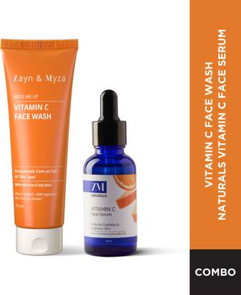 ZM Zayn & Myza Bright Me Up Vitamin C Face wash, 75ml & Naturals ...