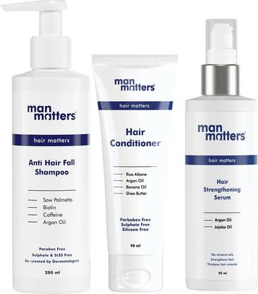 Man Matters Hair Care Kit for Men | DHT Blocker Shampoo 200ml | Serum ...