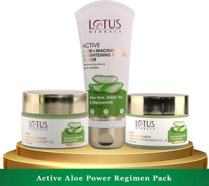 LOTUS HERBALS Active Aloe + Niacinamide Power Regimen Pack Price in ...
