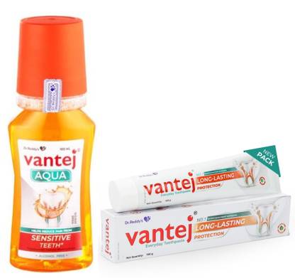 Vantej Mouthwash Aqua For Sensetive teeth 100 ml & Tooth Sensitivity ...