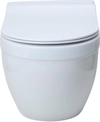 Jaquar SOLO Range One Piece Rimless Wall Mount Western Commode SLS-WHT ...