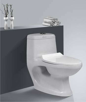 clayplus 101 - PREMIUM GRADE CERAMIC FLOOR MOUNTED ONE PIECE WESTERN ...
