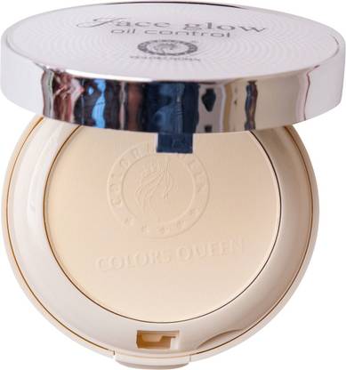 COLORS QUEEN Face Glow Perfect Oil Control Compact Powder Compact ...
