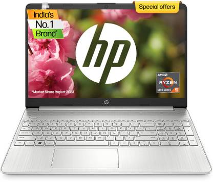 HP AMD Ryzen 5 Hexa Core 5500U - (8 GB/512 GB SSD/Windows 11 Home) 15s ...