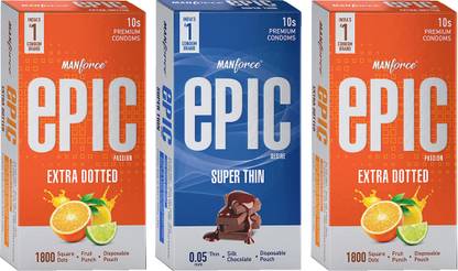MANFORCE Epic Passion, Desire And Passion Premium Condom Price in India ...