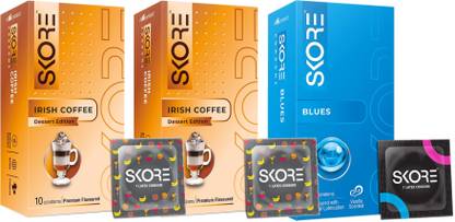 SKORE IRISH COFFEE 2 AND BLUES Condom Price in India - Buy SKORE IRISH ...