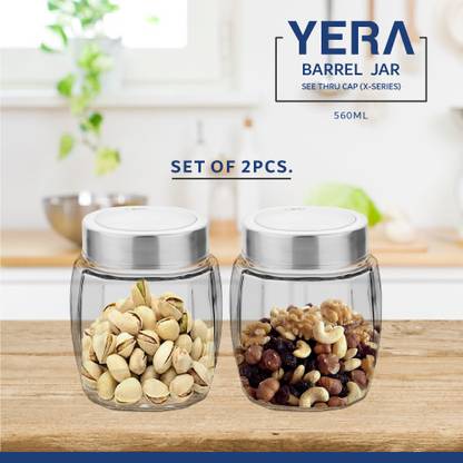 Yera Glass Utility Container - 560 ml Price in India - Buy Yera Glass ...
