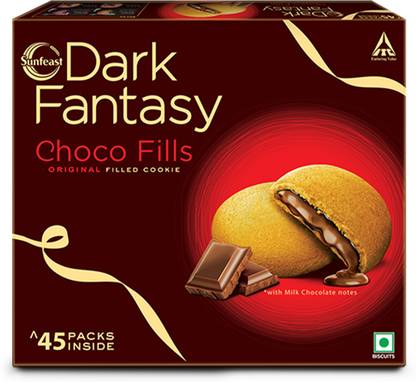 Sunfeast Dark Fantasy Choco Fills, Original Filled Cookies with Choco ...