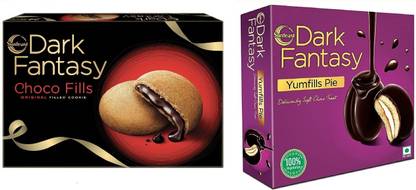 Sunfeast Dark Fantasy Choco Fills & Dark Fantasy Yumfills Cookies ...