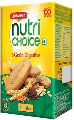 BRITANNIA NutriChoice Digestives 5 Grain Cookies Biscuit Price in India ...