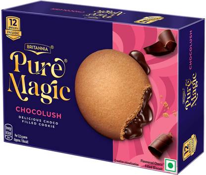 BRITANNIA Pure Magic Chocolush Cream Cracker Biscuit Price in India ...
