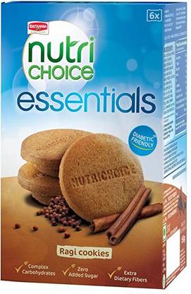 BRITANNIA NutriChoice Essentials Ragi Cookies - No Added Sugar ...