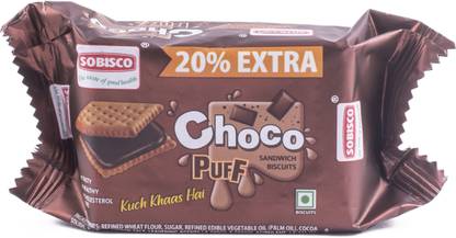 SOBISCO Choco Puff Sandwich Cream Biscuits Tasty Healthy and ...