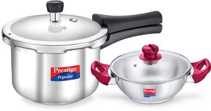 Prestige Popular + Platina Popular Induction Bottom Cookware Set Price ...