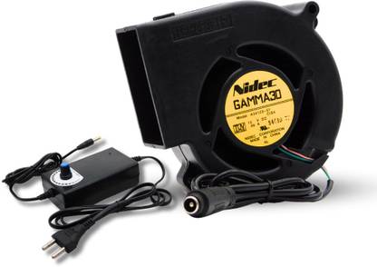 Electronic Spices 12V Blower Fan Dual Ball 220V High Airflow Variable ...