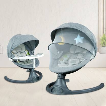 StarAndDaisy Premium Electronic Baby Rocker Swing with Detachable Food ...