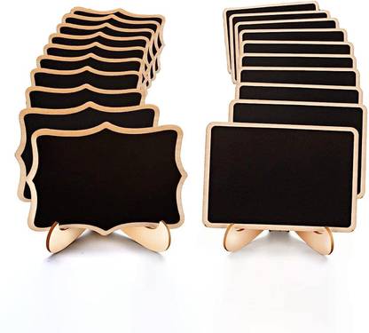 CLITHS mini chalk board with stand for decoration, food menu display ...