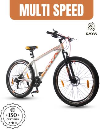 CAYA Fade 29" Satin White 21 Speed Microshift Gear, Disk Brake & Front ...
