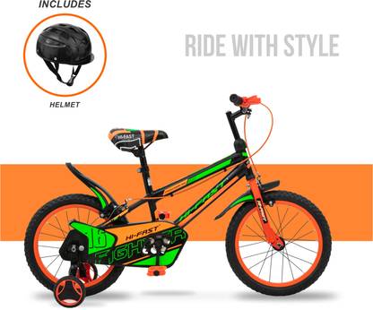Hi-Fast Fighter 16 inch Kids Cycle For 5 to 8 Years Boys & Girls (Semi ...
