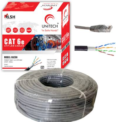 Unitech LAN Cable 100 m CAT-6-RAZ_100M - Unitech : Flipkart.com