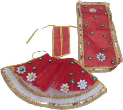 SHYAM radha rani/mata rani heavy look dupta/lehenga/choli(size 5 inch ...