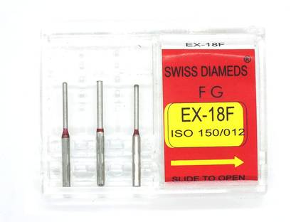 ADDLLER DENTAL DIAMOND BUR EX-18F FG AIR ROTOR SWISS DIA PREMIUM BURS ...