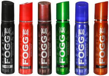 FOGG Body Spray Mobile Pack Pocket Deo AMAZE, CHARM, HAPPY, SOLACE ...