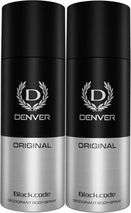 DENVER Original Black.code Deodorant Body Spray - For Men - Price in ...
