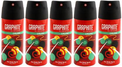 GRAPHITE Cruise Deo Body Spray 150 ml pack of 5 Deodorant Spray - For ...