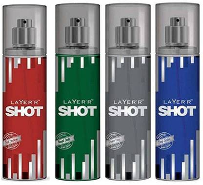 Layer Shot RED STALLION, POWER PLAY, ROYAL JADE, DEEP... Deodorant ...