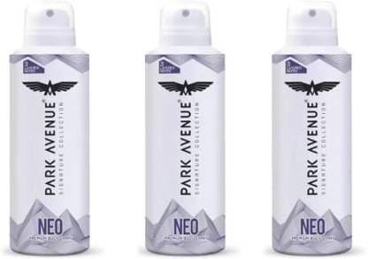 PARK AVENUE NEO DEODORANT FOR MEN pack of 3 Deodorant Spray - For Men ...
