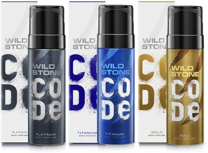 Wild Stone Code Platinum Gold Titanium combo Deodorant Spray - For Men ...
