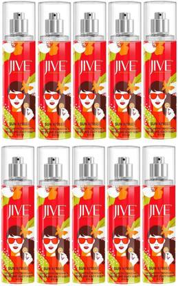 JIVE SUN KISSER PERFUME PACK OF 10 Body Spray - For Men & Women - Price ...