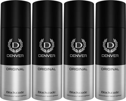 DENVER Original Black.code Deodorant Body Spray - For Men - Price in ...