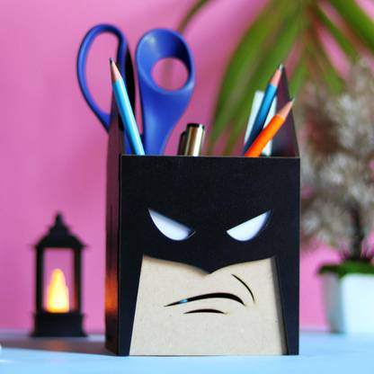Flipkart.com | Deskart 3 Compartments Wooden Batman Desk Organizer Pen ...
