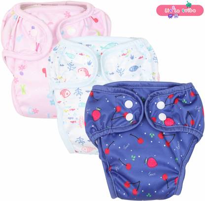 Little Tribe FISH, CUTE BABY & CHERRY PRINT Reusable Printed Fabric ...