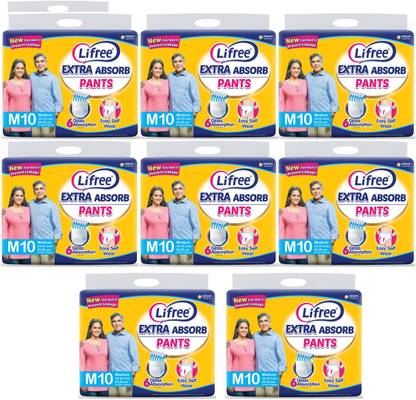 LIFREE Extra Absorb M10 Adult Diapers - L - Buy 80 LIFREE Adult Diapers ...