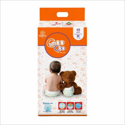 Coo Coo Baby Pant Style Diapers - M - Buy 48 Coo Coo Pant Diapers ...