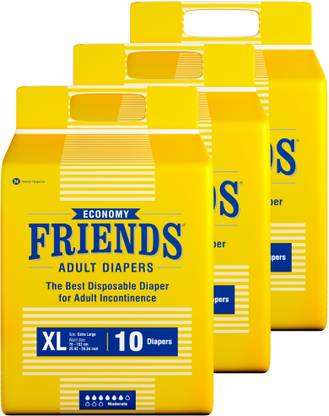 FRIENDS Economy Tape Type Adult Diapers - XL - Buy 30 FRIENDS Adult ...